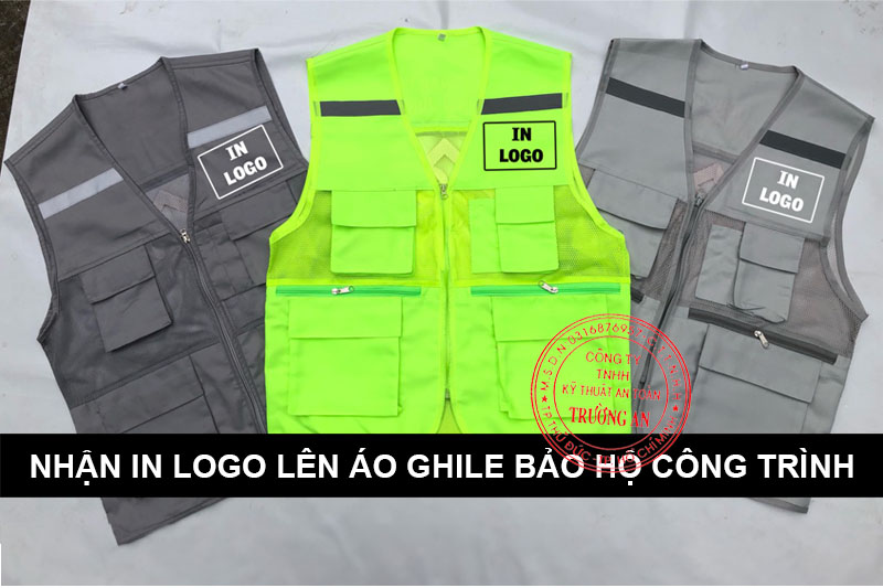 Nhận in logo công ty lên áo ghile bảo hộ cho công trình - Đồng phục bảo ...